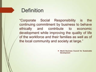 Corporate Social Responsibility (CSR) | PPSX
