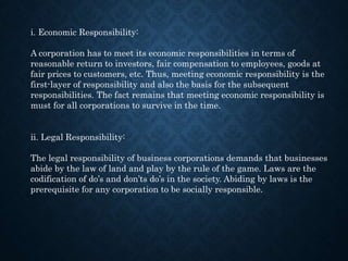 Corporate social responsibility | PPTX