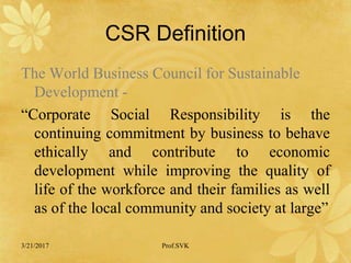 Corporate social responsibility | PPTX