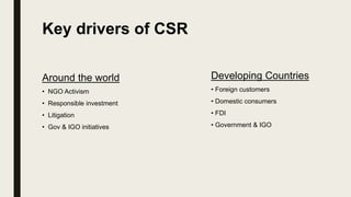 Corporate social responsibility | PPTX | Business | Business and Finance