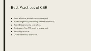 Corporate social responsibility | PPTX | Business | Business and Finance