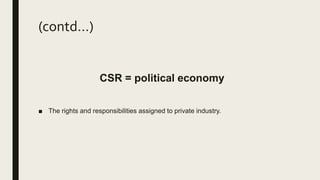 Corporate social responsibility | PPTX | Business | Business and Finance