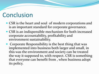 Corporate social responsibility | PPT