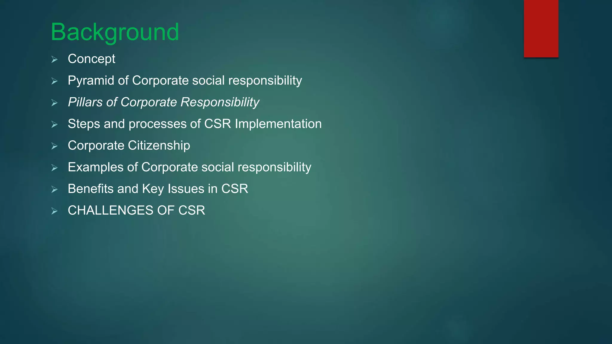 Corporate social responsibility | PPTX