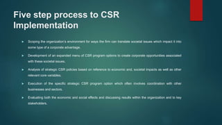 Corporate social responsibility | PPTX