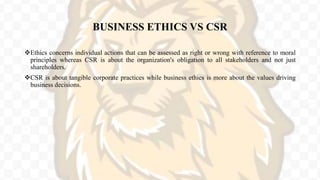 Corporate social responsibility | PPTX