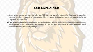 Corporate social responsibility | PPTX