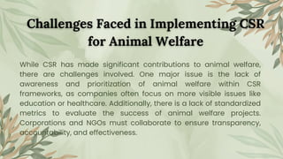 Corporate Social Responsibility - India Animal Fund | PDF