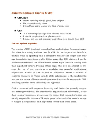 Corporate Social Responsibility Indian Perspective | PDF