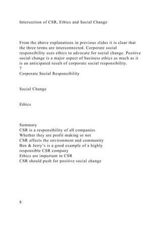 Corporate Social Responsibility Ben & Jerry’s Homemade Holdings.docx