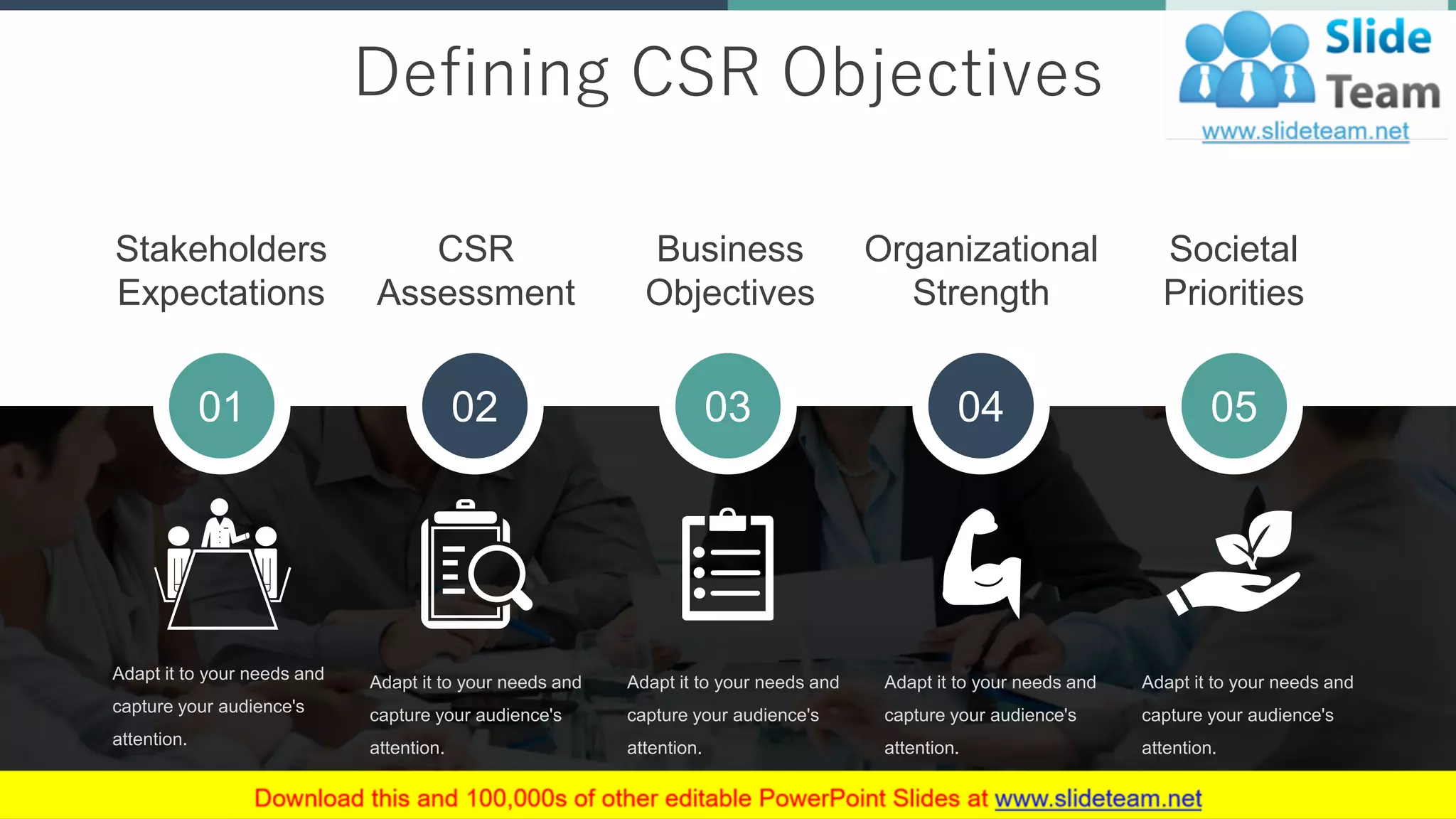 Corporate Social Responsibility Business Strategy PowerPoint ...
