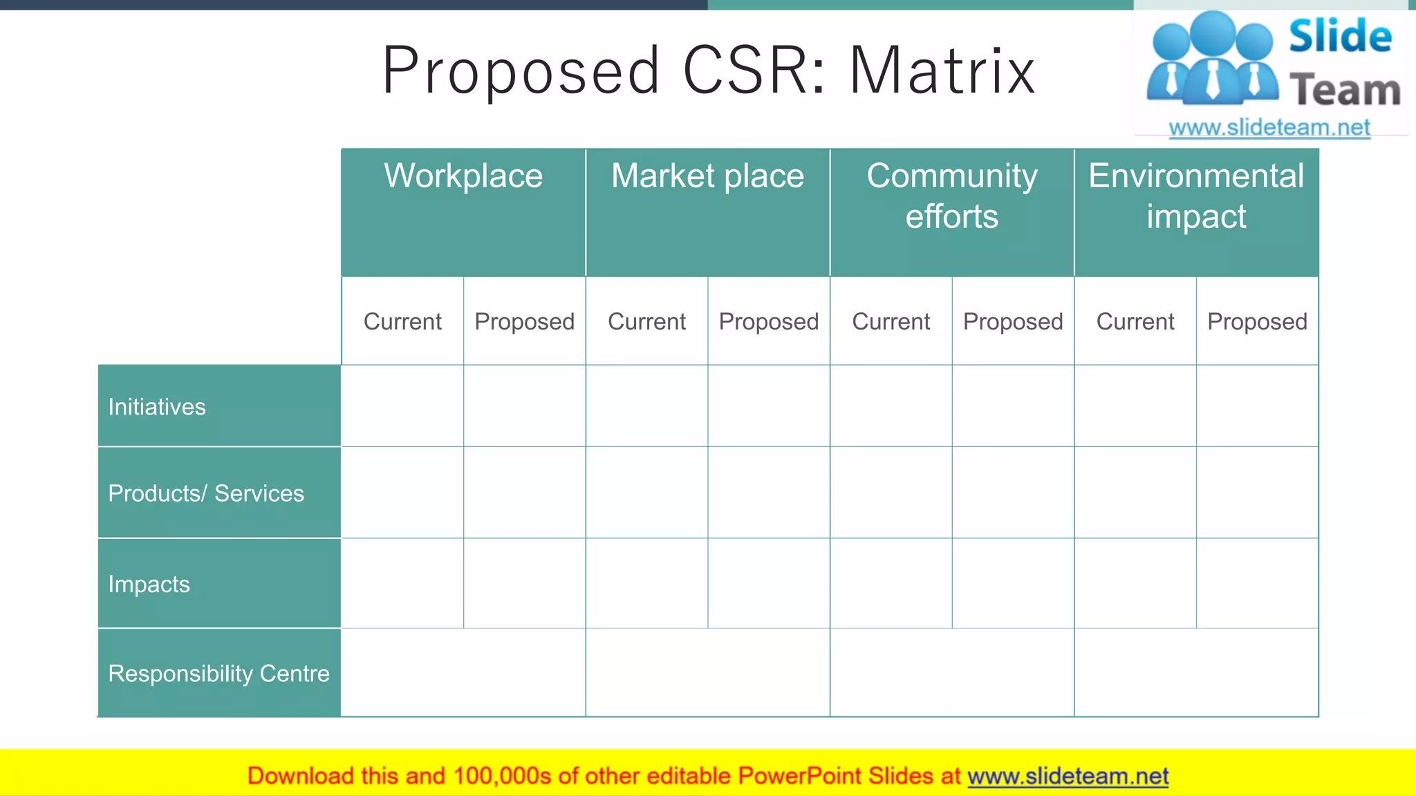 Corporate Social Responsibility Business Strategy PowerPoint ...