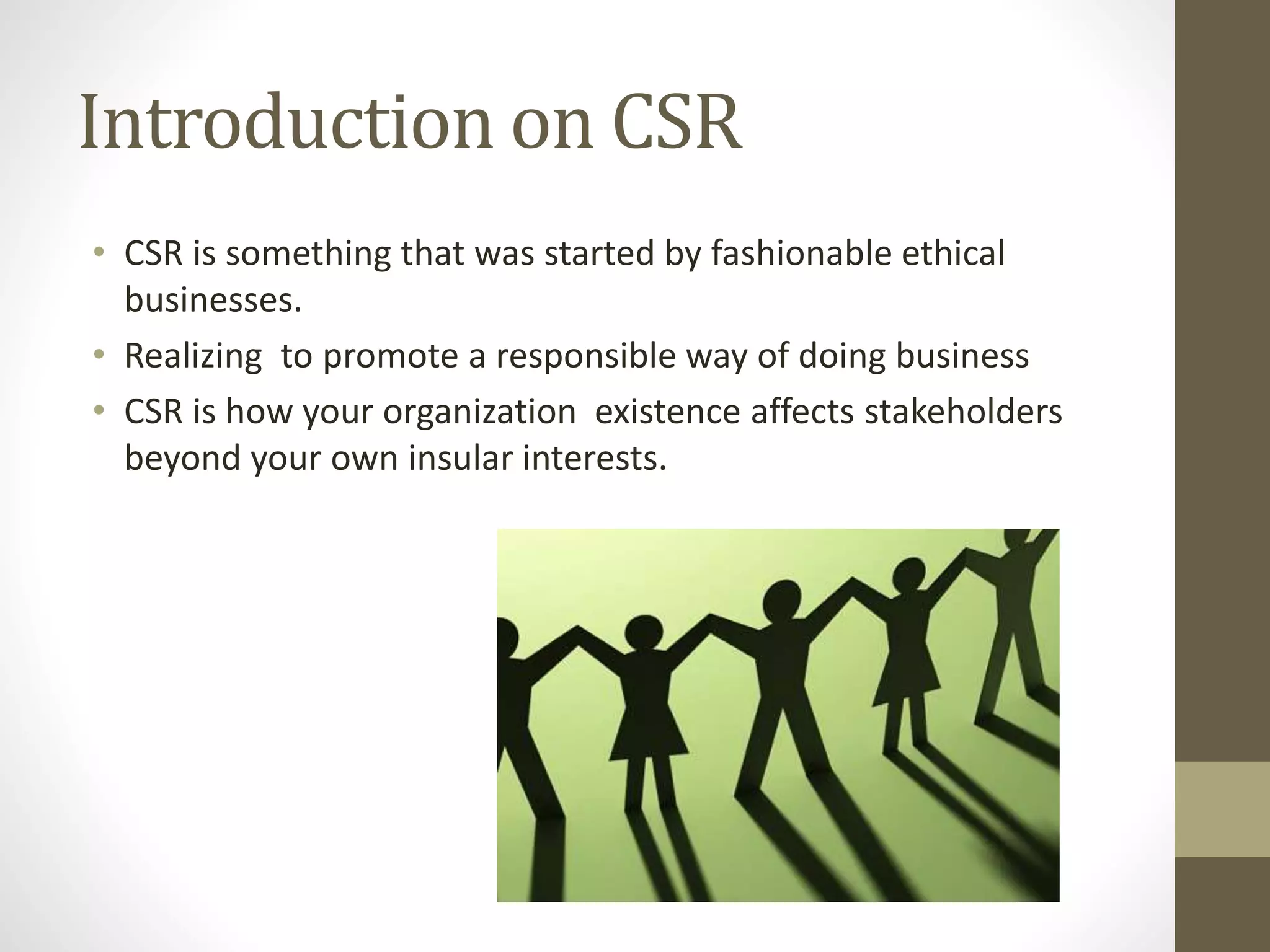 Corporate social responsibility (CSR) | PPTX