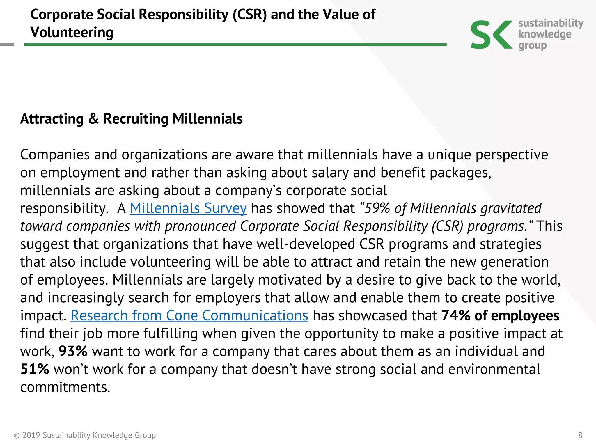 Corporate Social Responsibility (CSR) and the Value of Volunteering | PPT