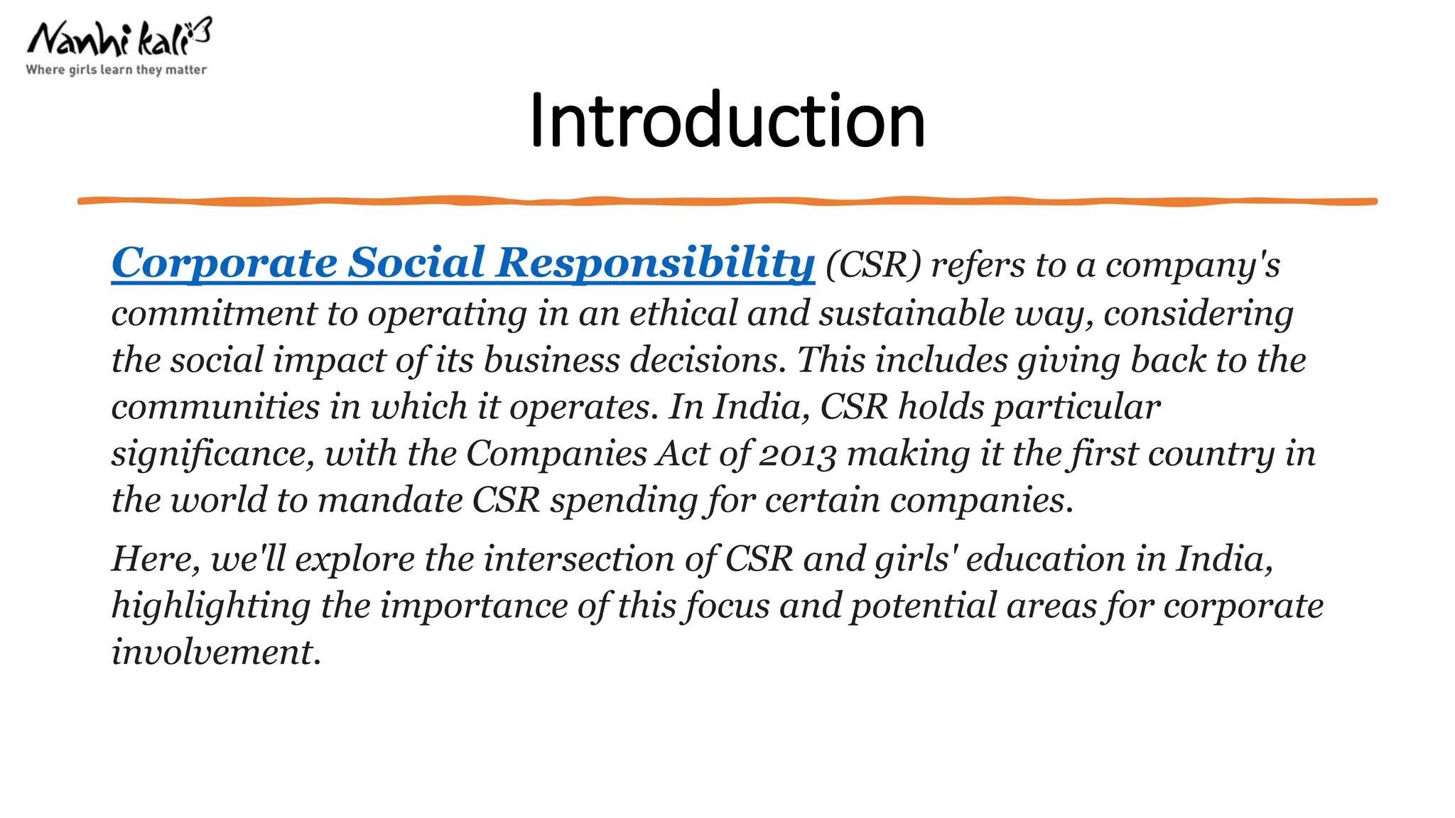 Corporate Social Responsibility (CSR) & Girls' Education in India.pptx