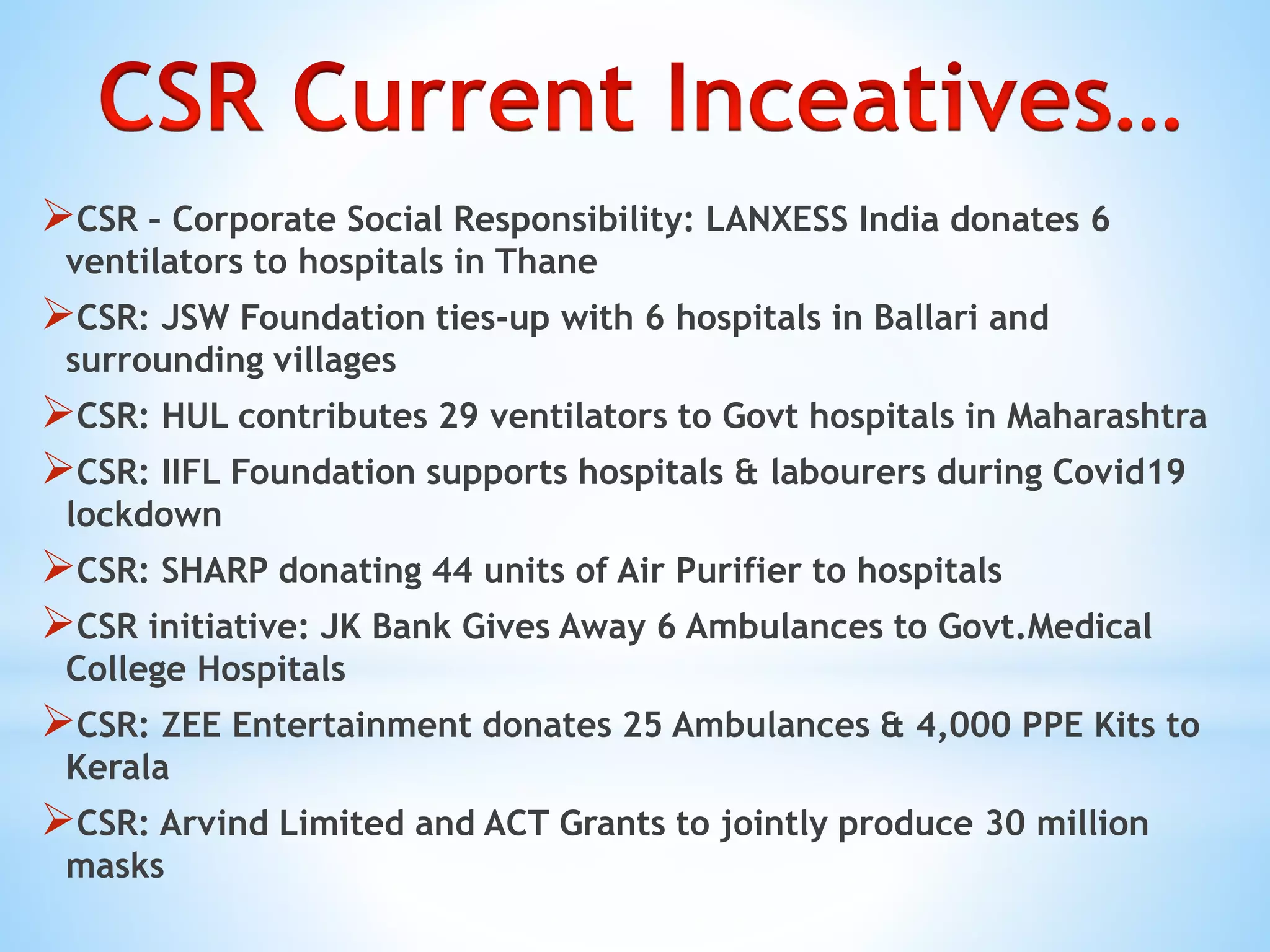Corporate social responsibility (CSR) on Hospitals | PPTX