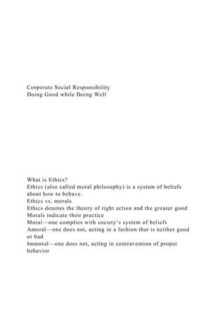 Corporate Social ResponsibilityDoing Good while Doin.docx