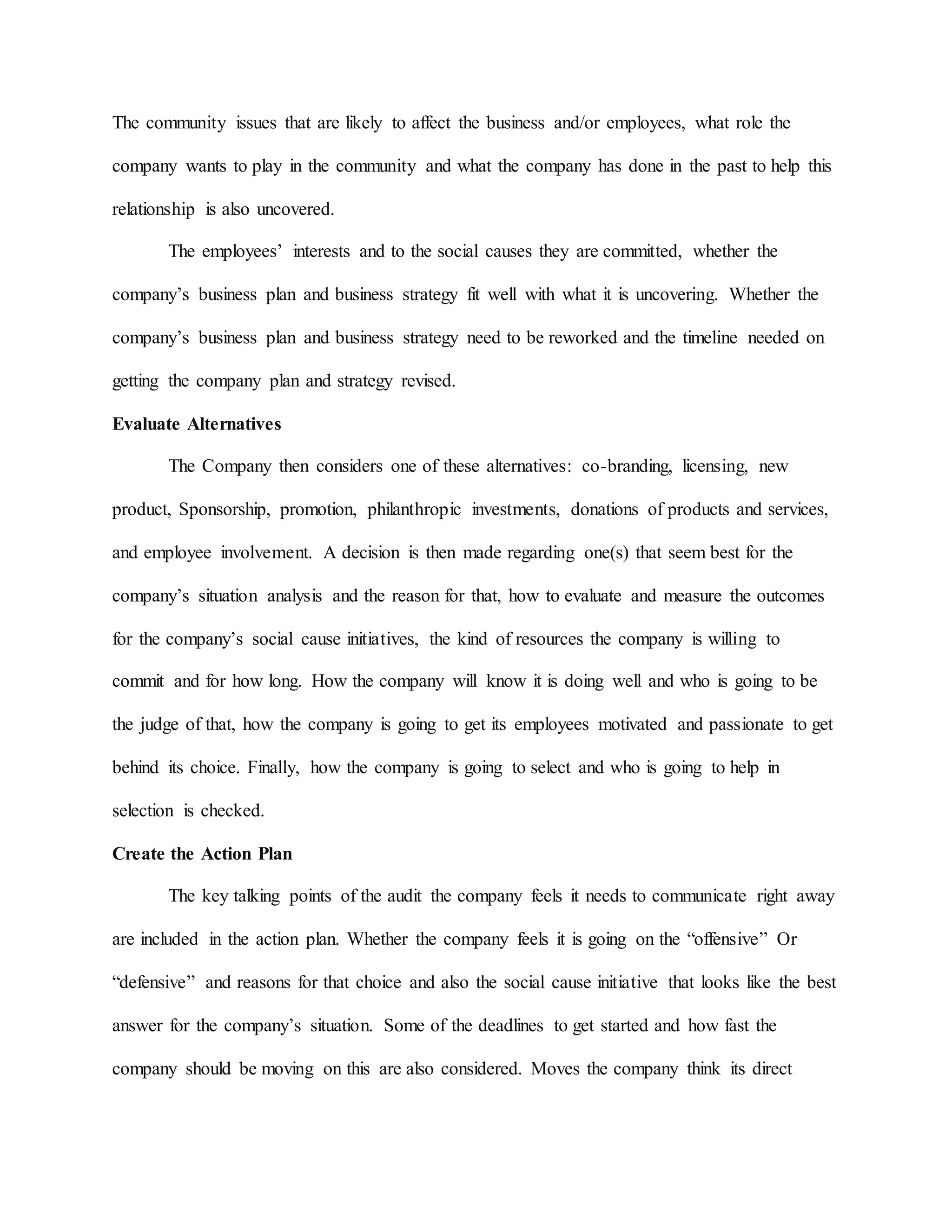 Corporate Social Responsibility Essay Example | DOCX | Human Resources ...