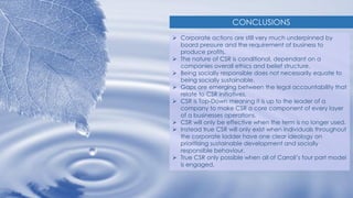 Corporate Social Responsibility Presentation | PDF