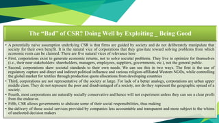 Corporate social responsibility and Green washing | PPT