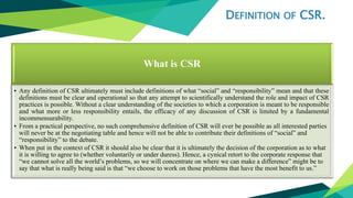 Corporate social responsibility and Green washing | PPT