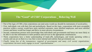 Corporate social responsibility and Green washing | PPT