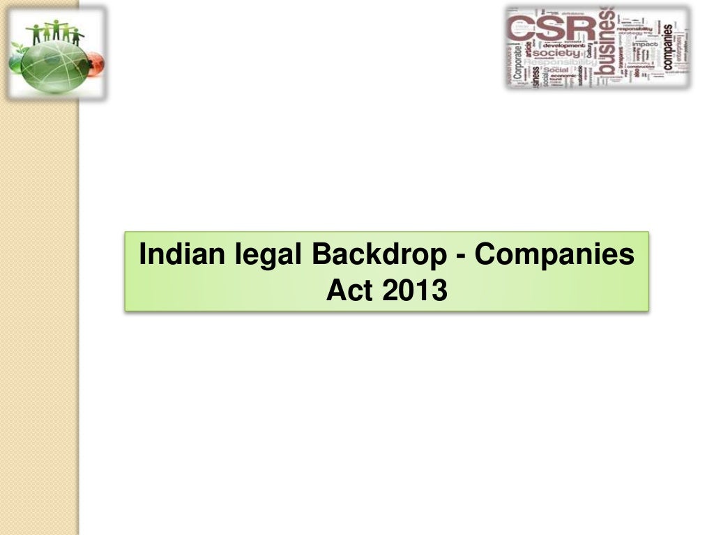Corporate Social Responsibility In India