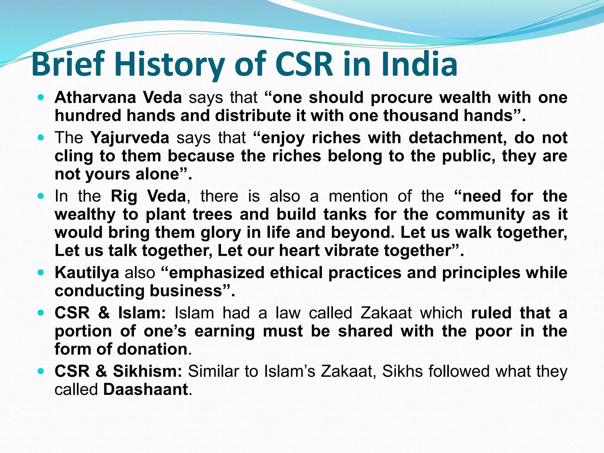 Corporate social responsibility in india | PPTX