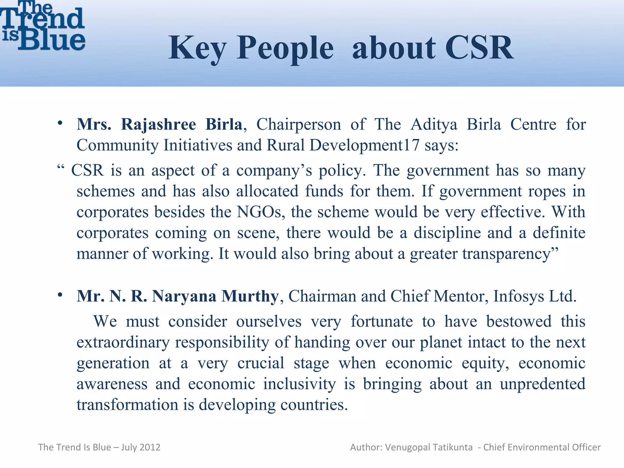 Corporate social responsibility in india | PPT