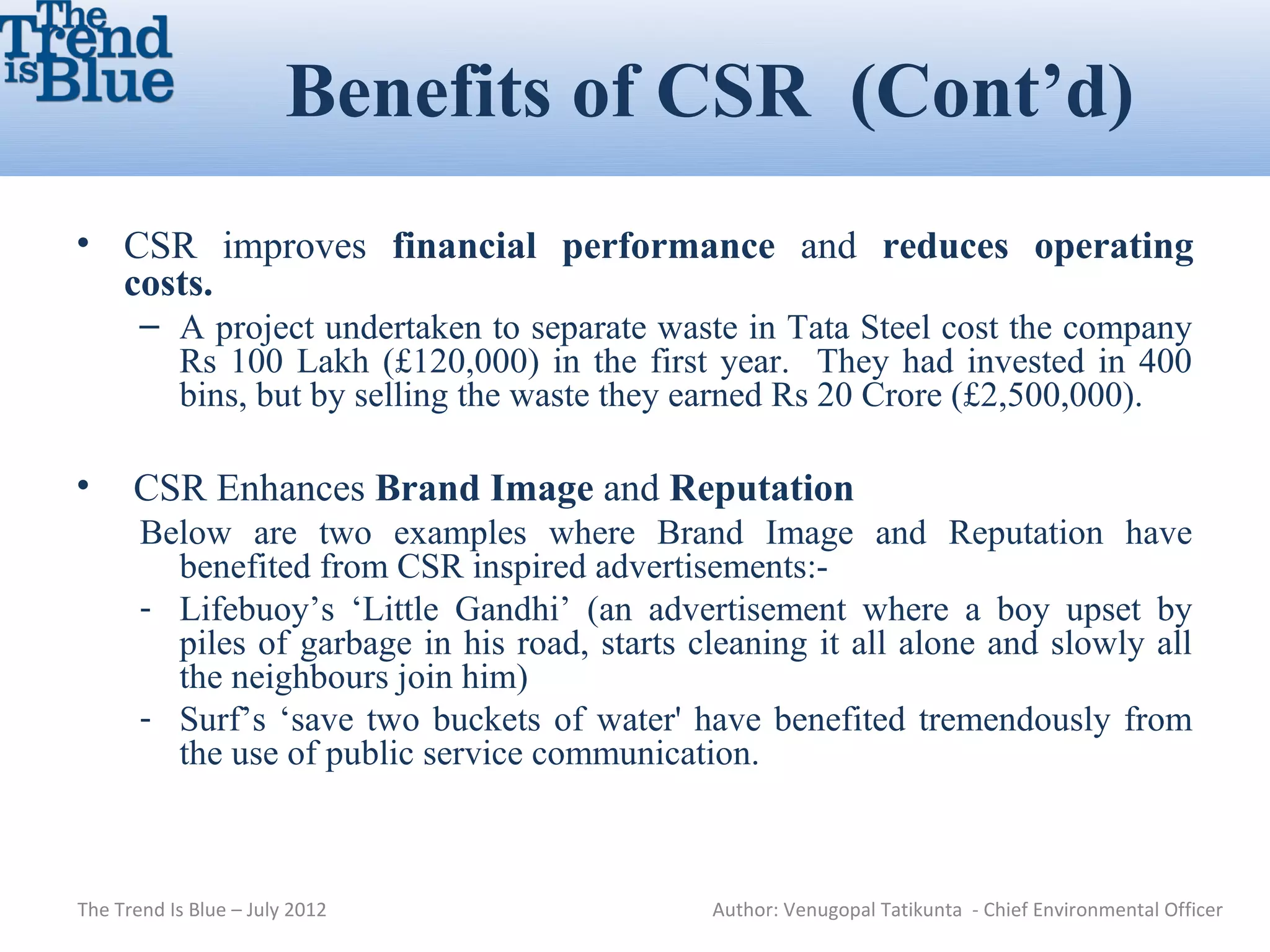 Corporate social responsibility in india | PPT