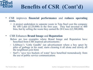 Corporate social responsibility in india | PPT