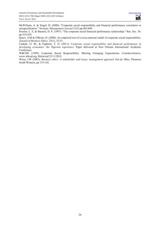 Corporate social responsibility in nigerian banking industry | PDF