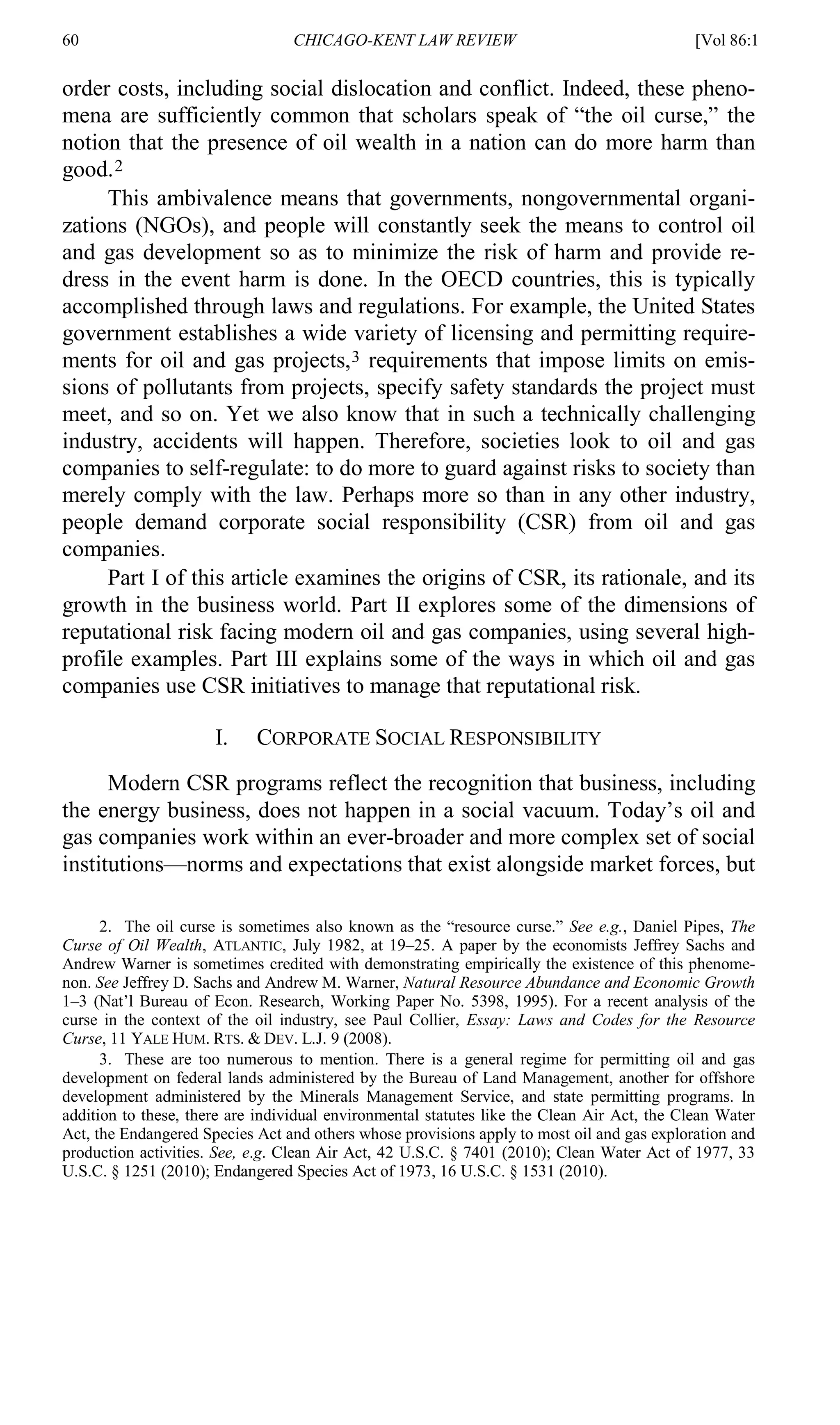 Corporate social responsibility in the oil and gas | PDF