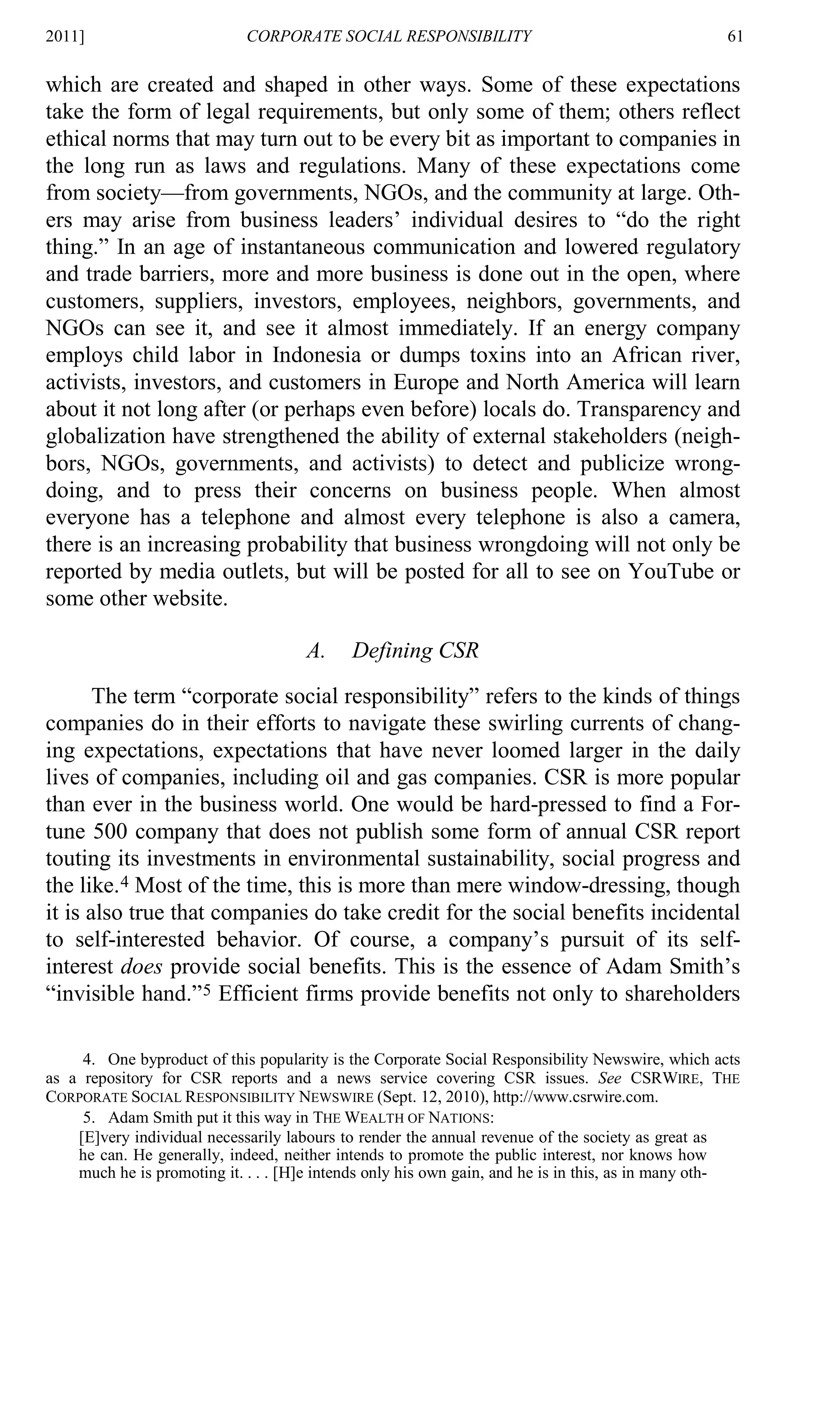 Corporate social responsibility in the oil and gas | PDF