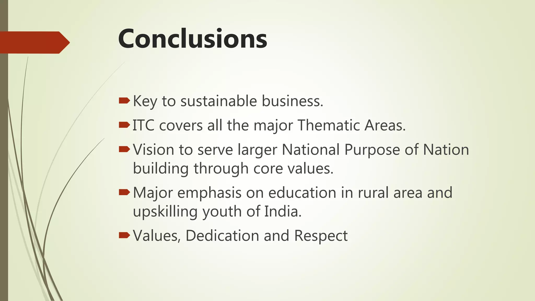 Corporate social responsibility (ITC limited) | PPTX