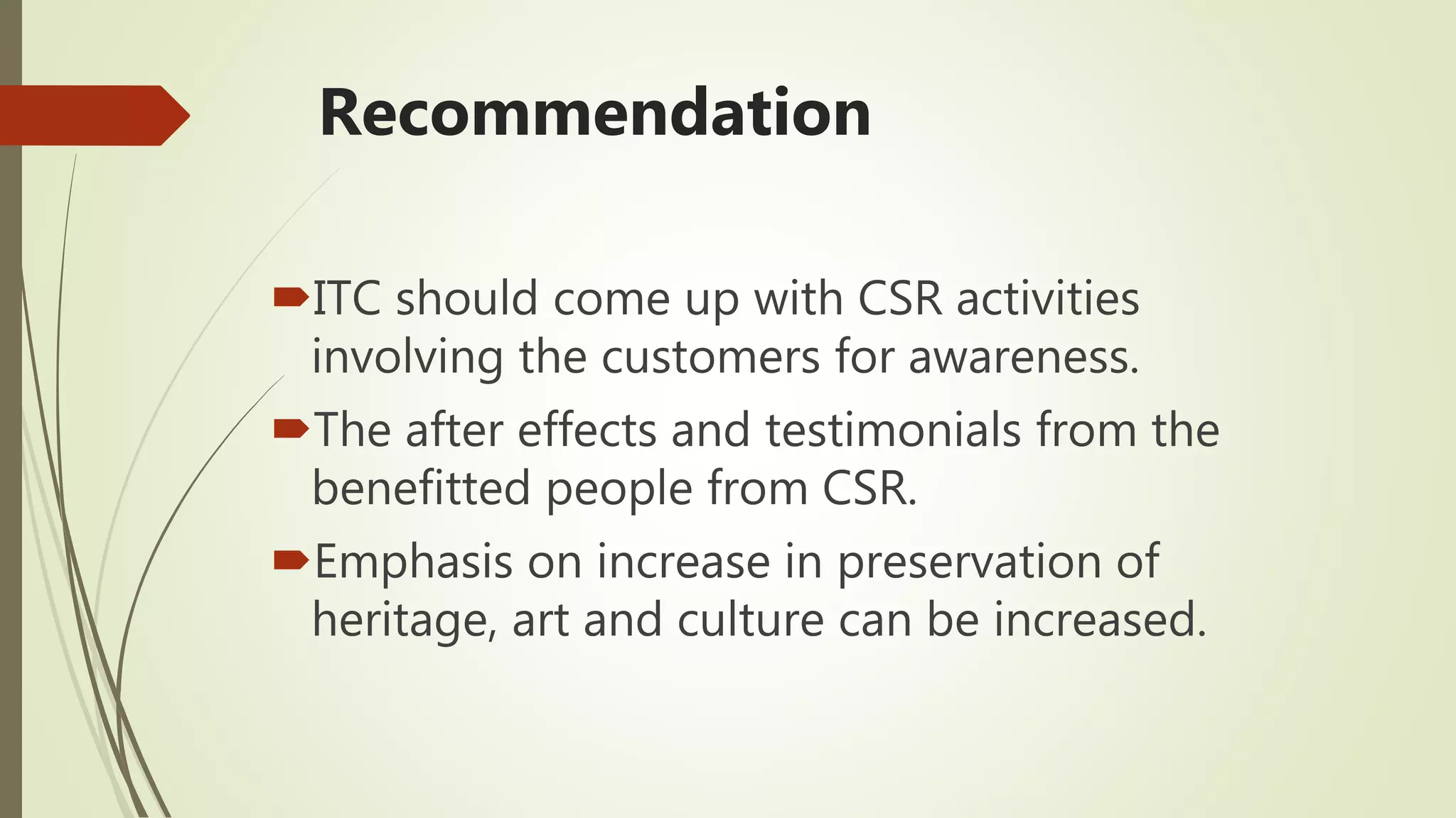 Corporate social responsibility (ITC limited) | PPTX