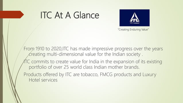 Corporate social responsibility (ITC limited) | PPTX