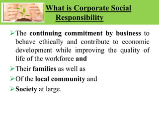 Corporate social responsibility | PPTX