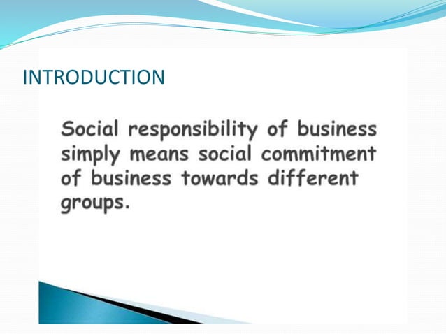 Corporate Social Responsibility Of Business Pptx