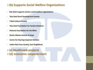 Corporate social responsibility of TATA | PPTX