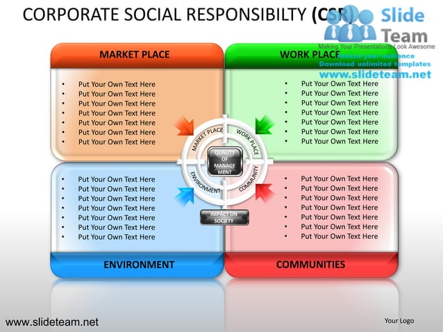 Corporate social responsibility powerpoint ppt templates. | PPT