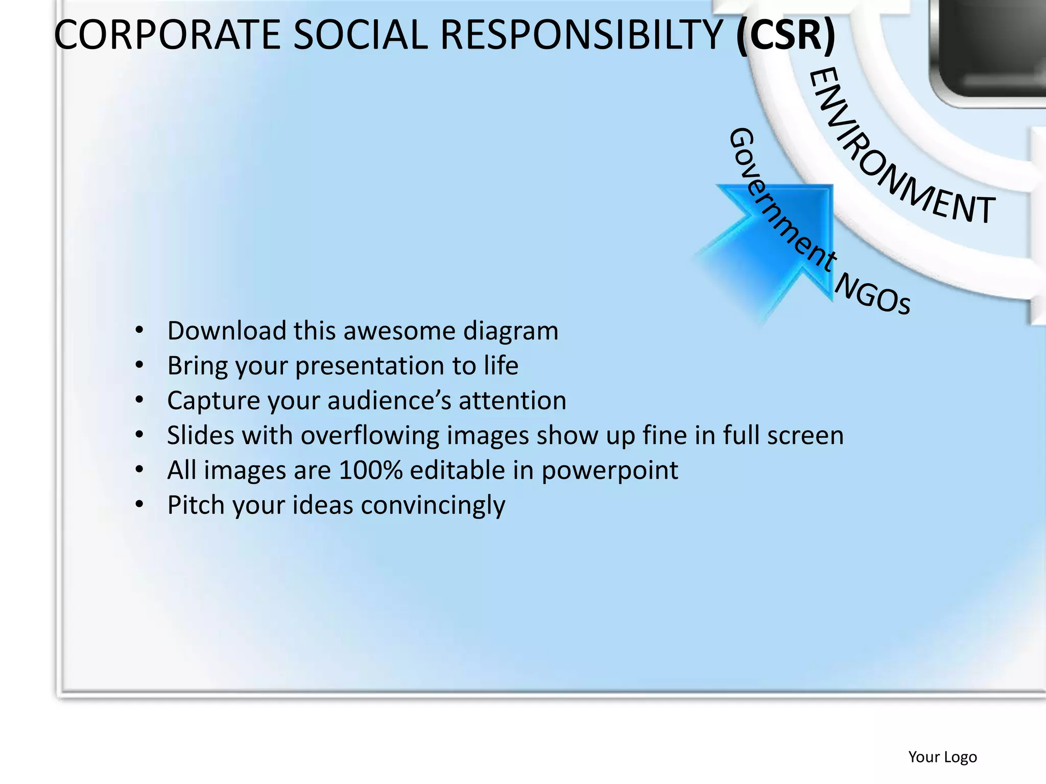 Corporate social responsibility powerpoint presentation templates | PPTX