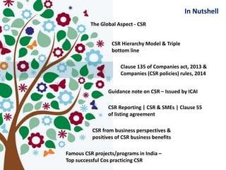 Corporate social responsibility PPT | 2015 | PPTX