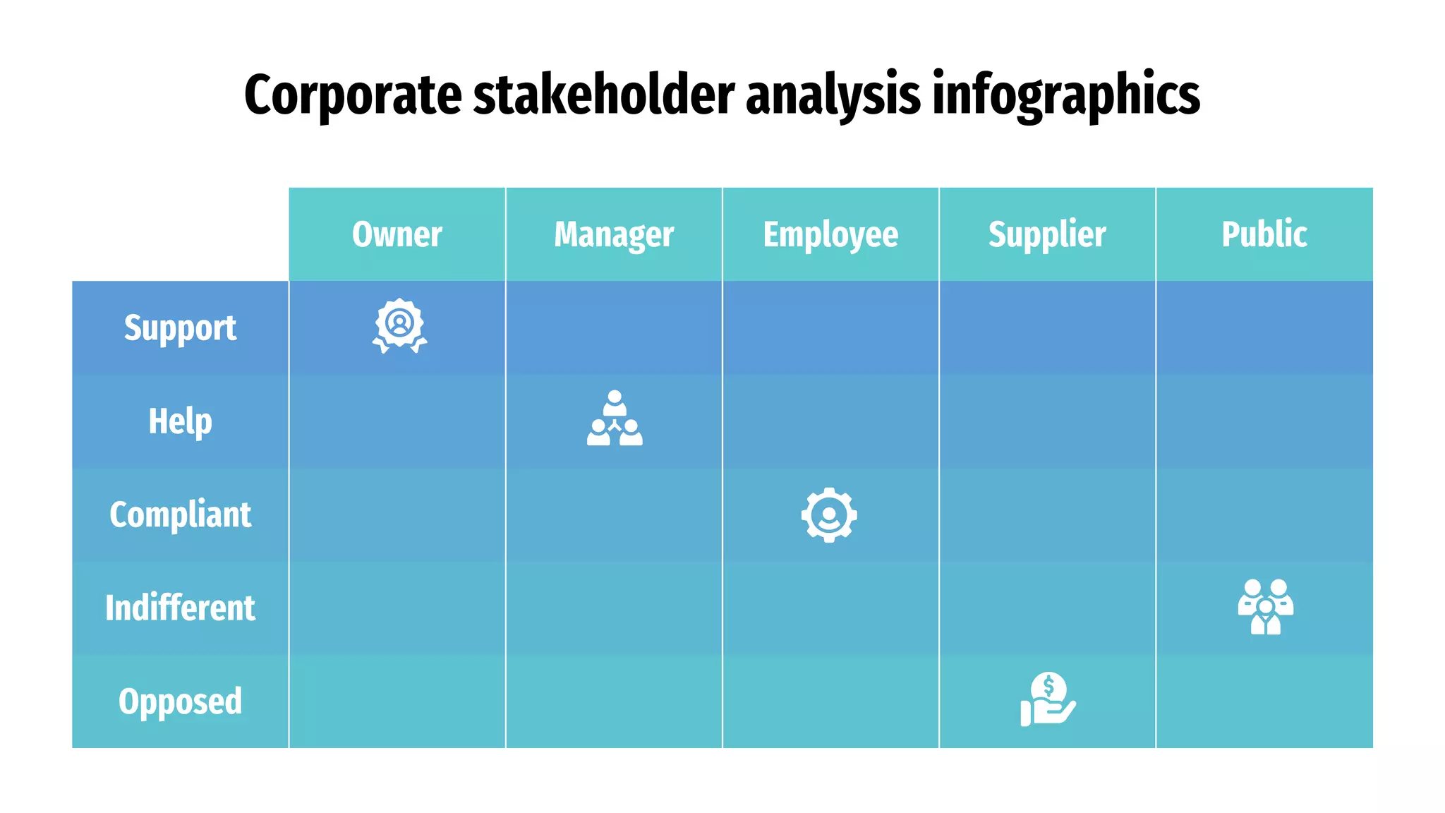 Corporate Stakeholder Analysis Infographics by Slidesgo.pptx | Space ...