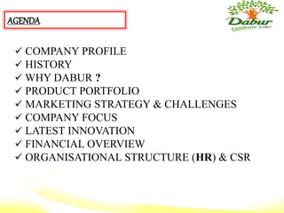 Corporate story on dabur | PPTX