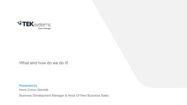 TEKSystems Global Services Netherlands | PDF | Cloud Computing | Internet