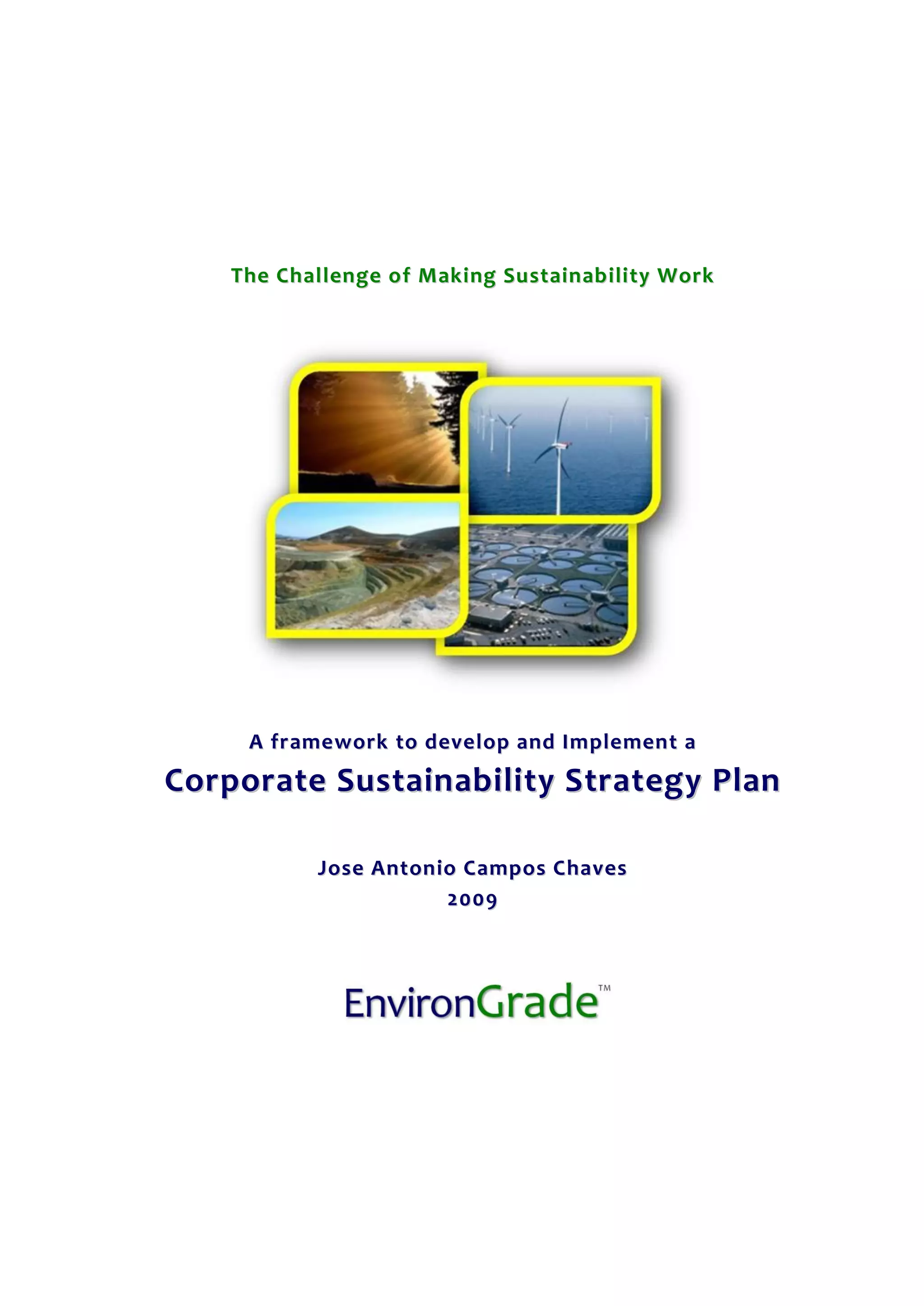 Corporate Sustainability Strategy Plan | PDF