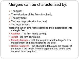 Corporate takeovers | PPT