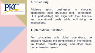 Corporate tax advisor | PPTX