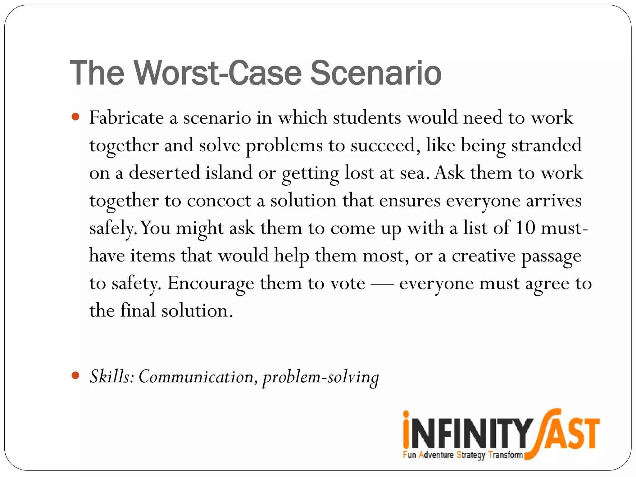 Corporate Team Building Games & Ideas | PPTX